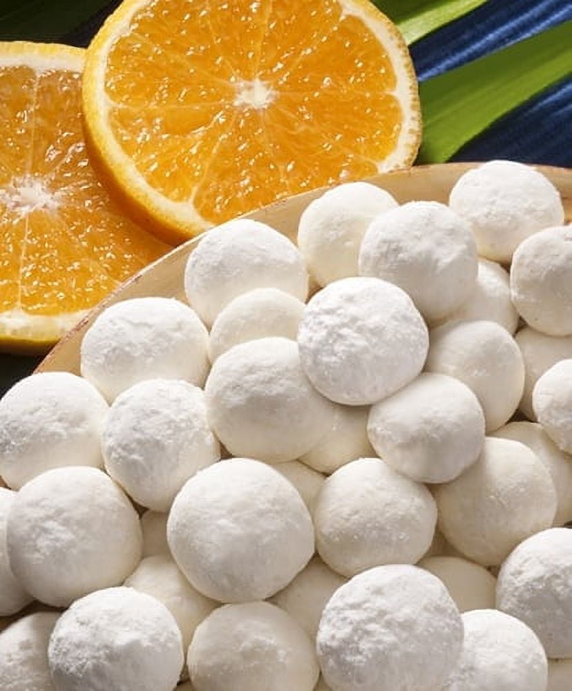 Dockside Market Honeybell Orange Thimble Cookies with Dusted Powdered ...