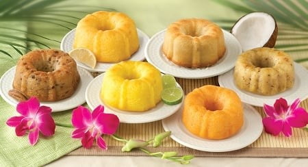 Dockside Market Tropical Mini Sampler Cakes - Pack of 6 (4 oz Each ...