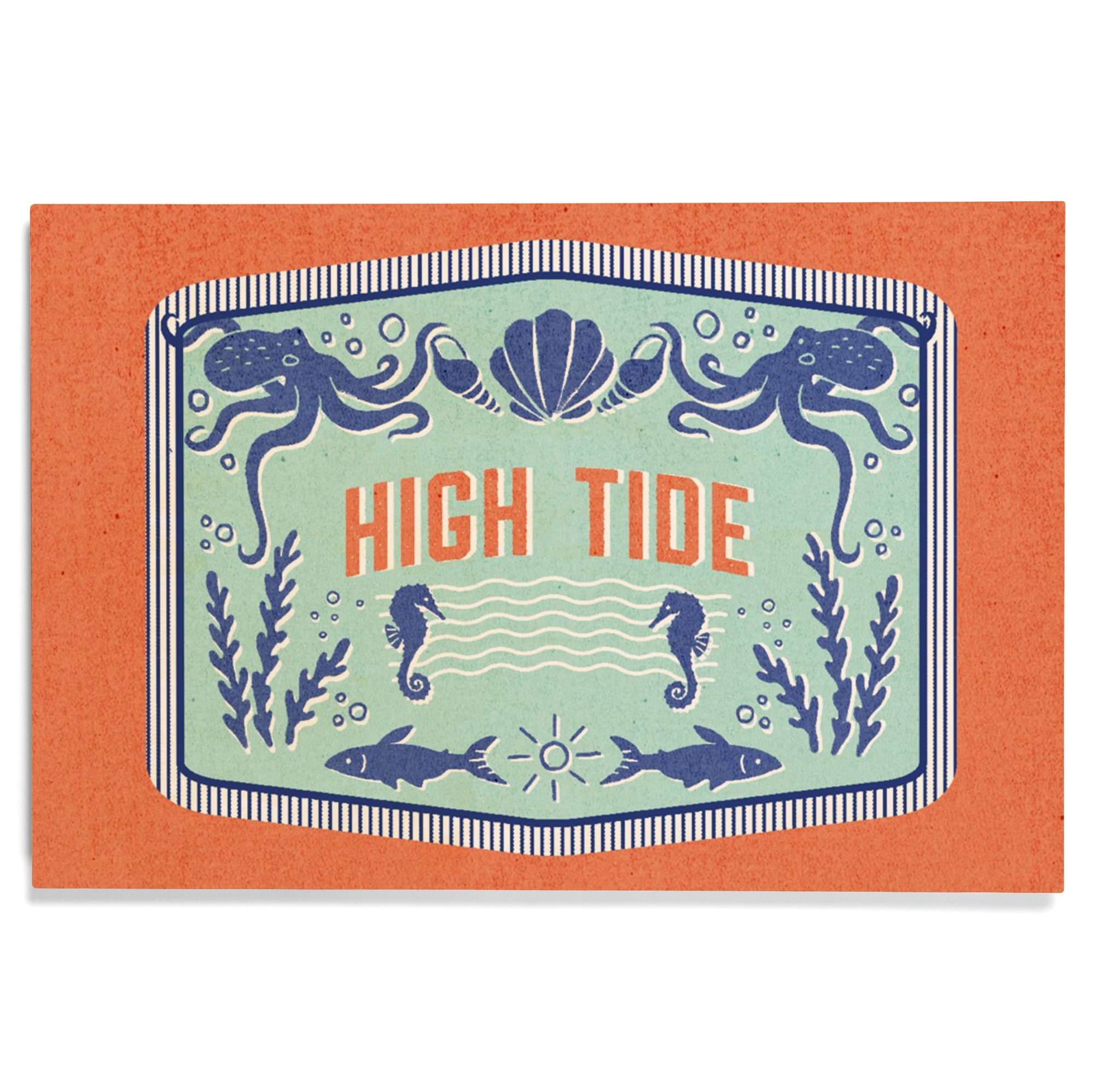 Dockside Series, High Tide Birch Wood Wall Sign (12x18 Rustic Home ...