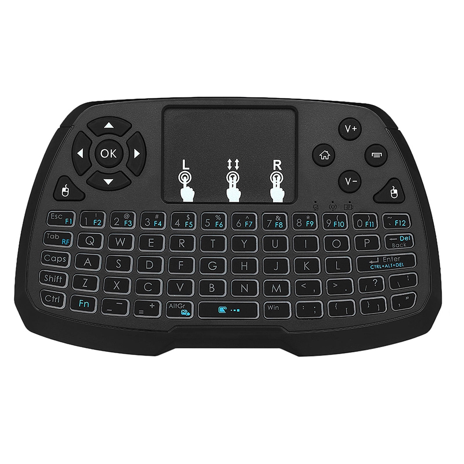 Docooler 2.4GHz Wireless Keyboard Touchpad Handheld Remote Control for ...