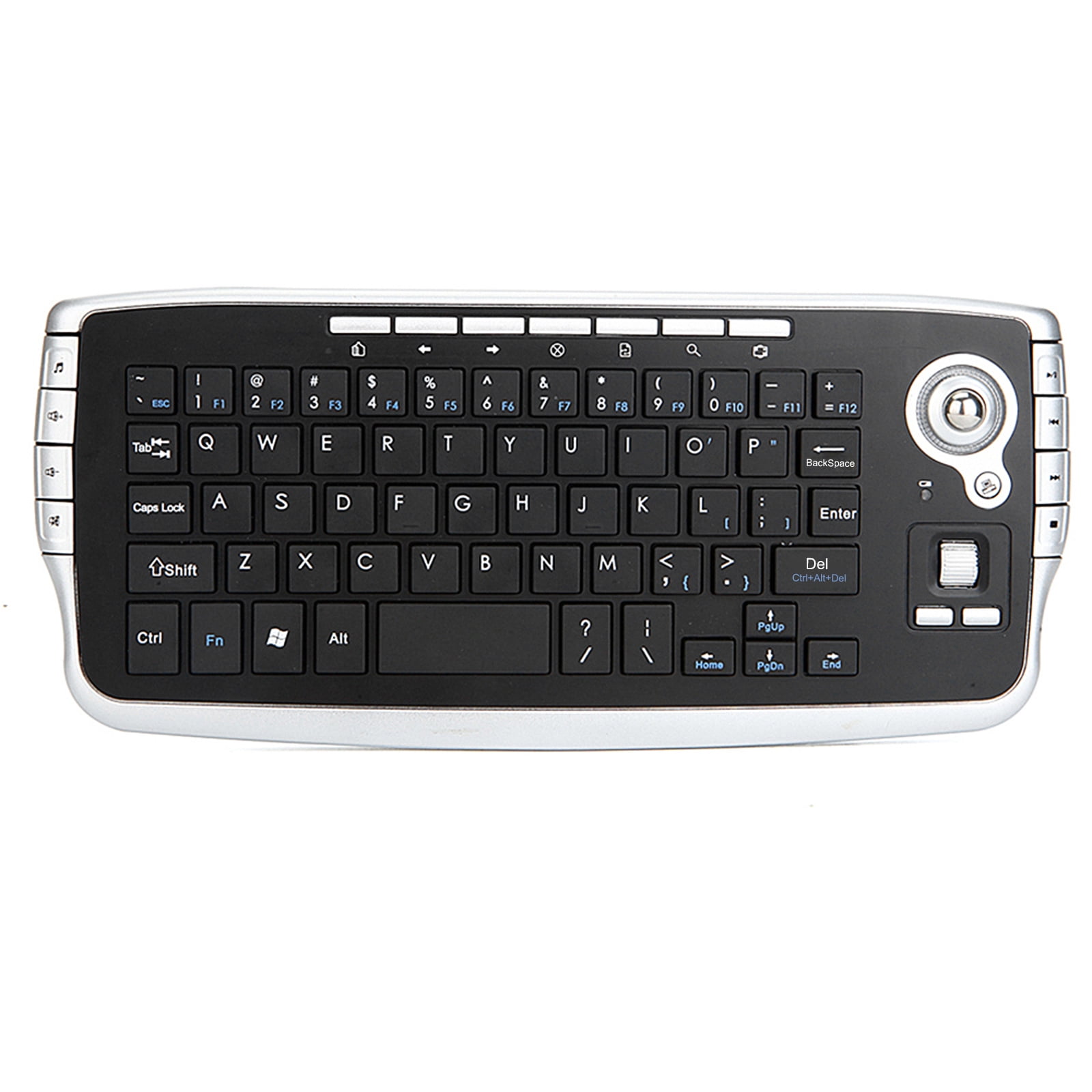 Docooler E30 2.4GHz Wireless Keyboard with Trackball Scroll Wheel ...