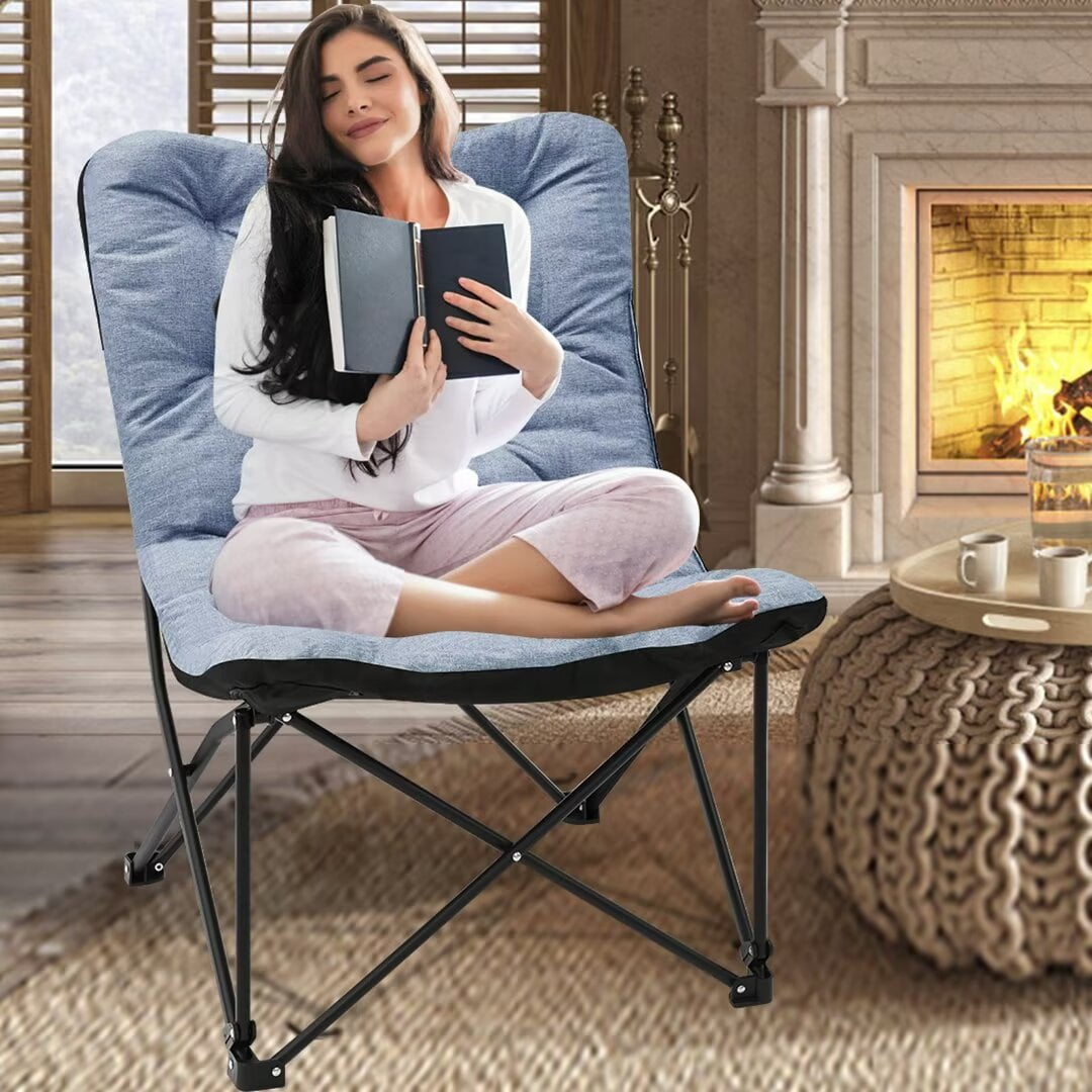 Docred Comfy Saucer Chair for Adults, Oversize Thicken Folding ...