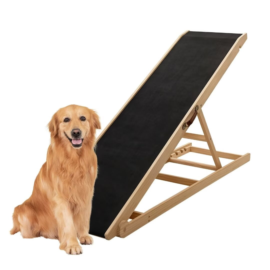 Docred Dog Ramp,6 Level Adjustable Folding Pet Ramp for Bed, Couch,SUV ...