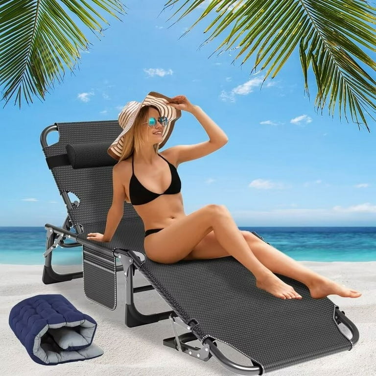 Foldable outdoor chaise store