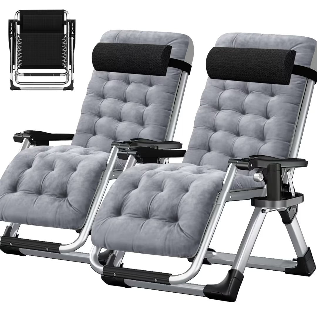 Docred Zero Gravity Chair, Folding Portable Chaise Lounge with ...