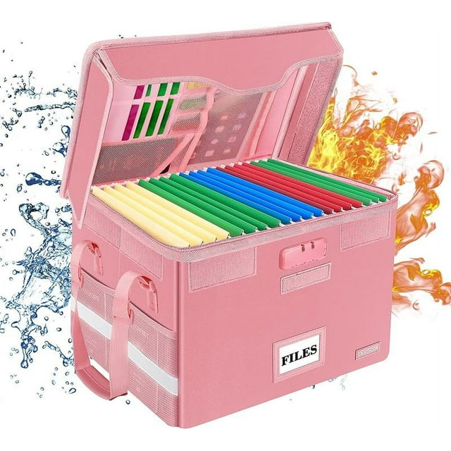 Docsafe File Box Fireproof File Box with Lock File Storage Box with Net ...