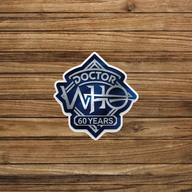 Doctor Who 60Th Anniversary Logo Sticker - Whovian Fan Giftphone Decal ...