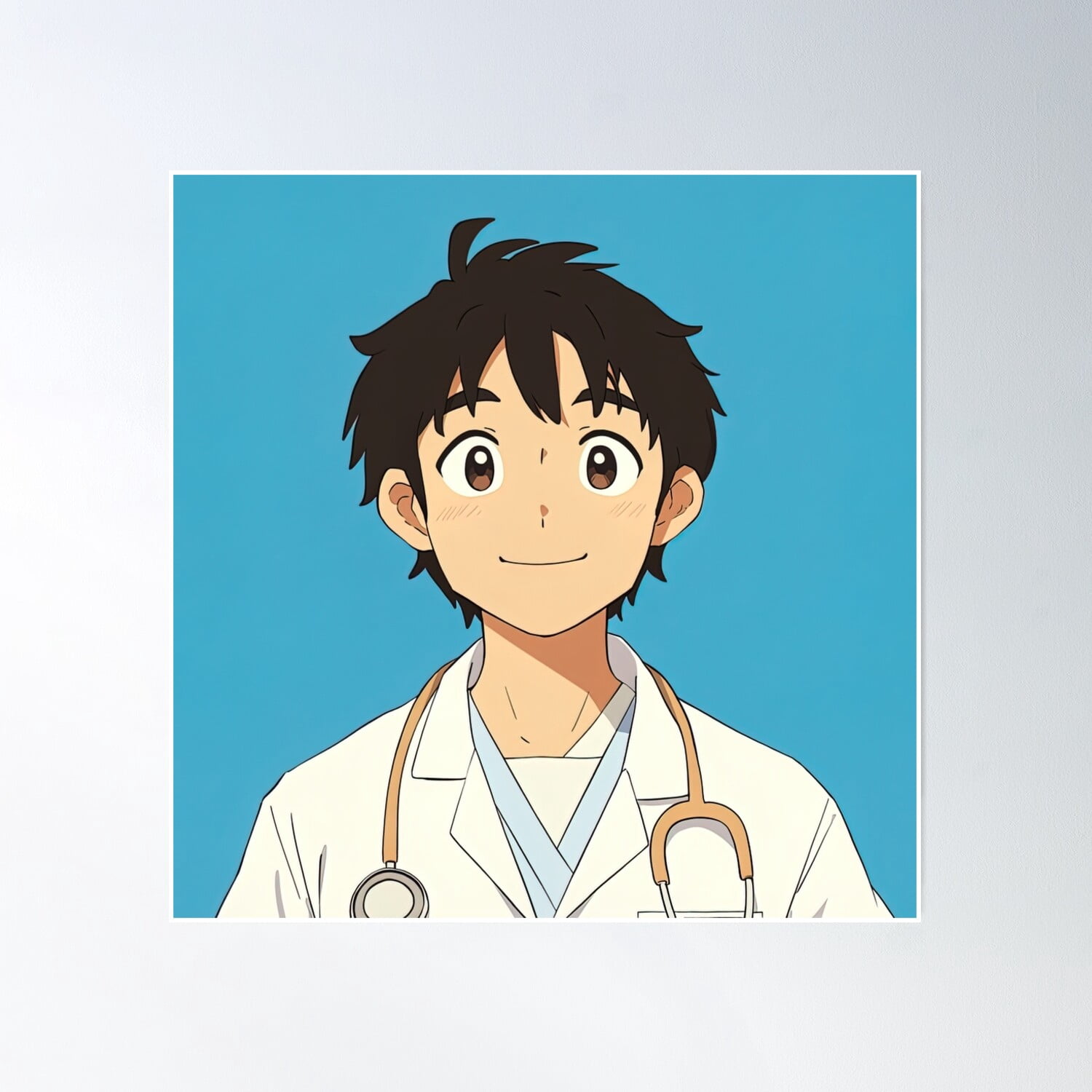 Doctor | Anime Style Poster Wall Art, Modern Wall Decor, 24x24 UNFRAMED ...