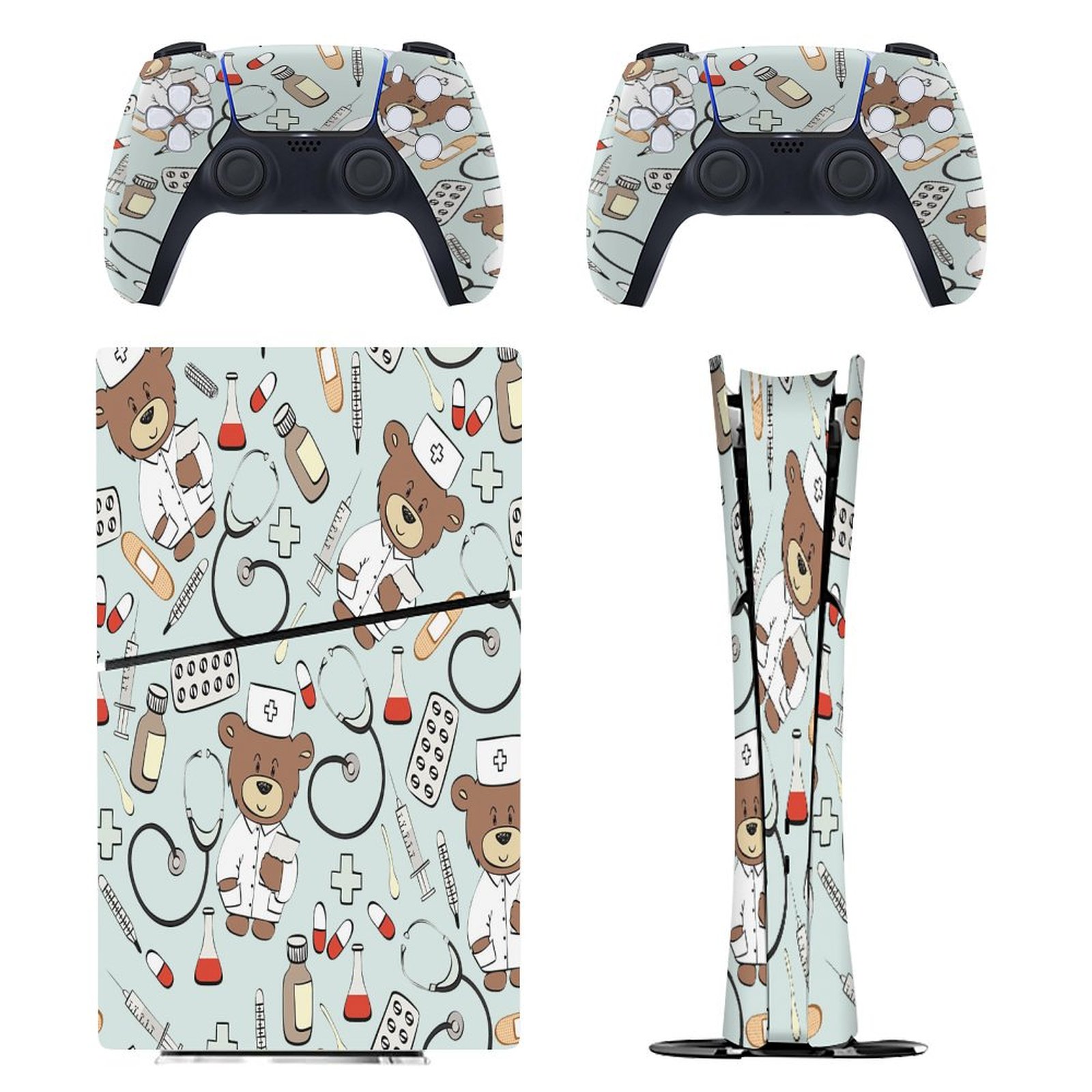 Doctor Bear Hospital PS5/PS5 Pro/PS5 Slim Digital Disc Skin Sticker For ...