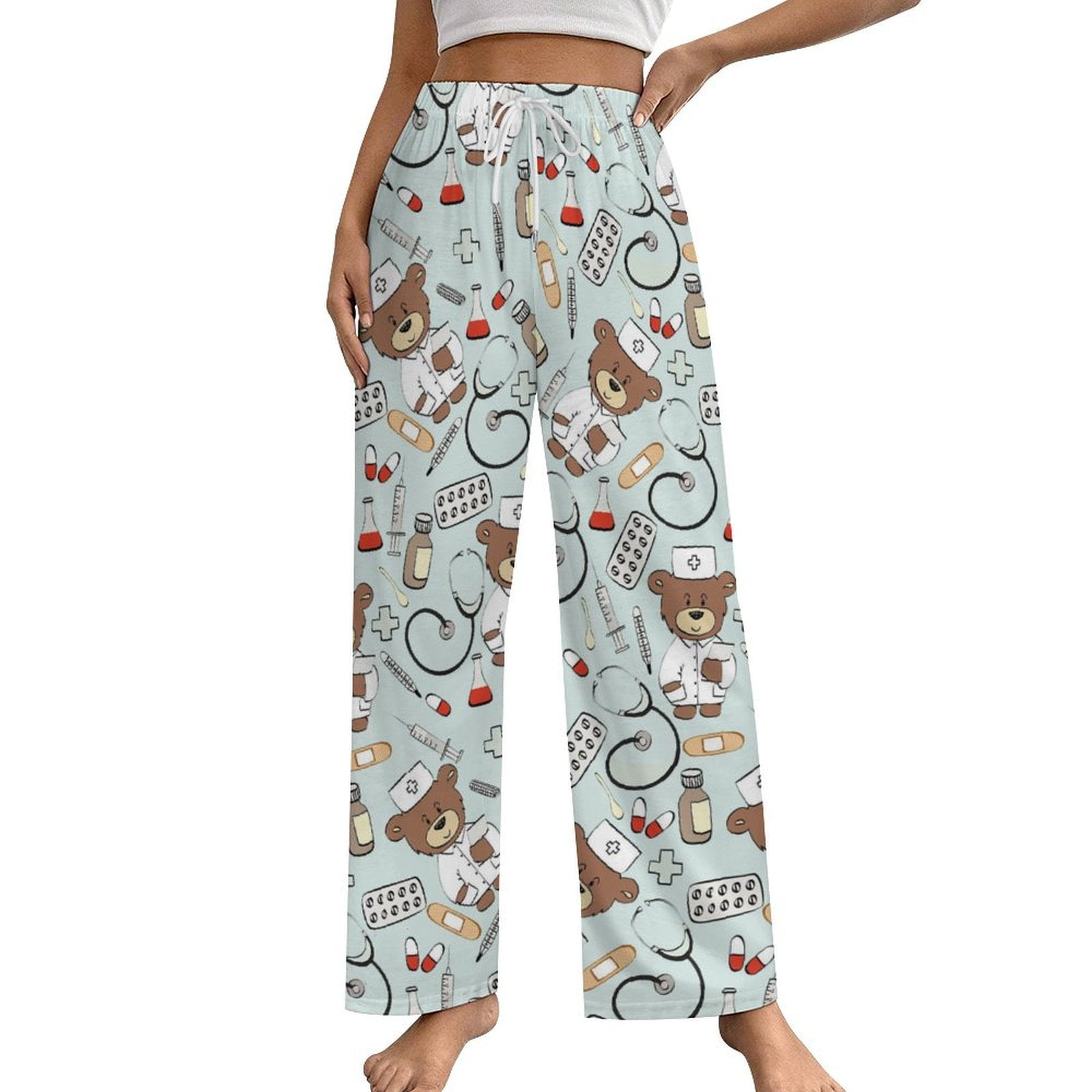 Doctor Bear Hospital Women's Pajamas Pajama Pants Women's Sleepwear ...