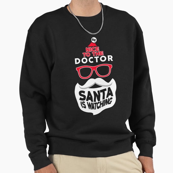 Doctor Christmas Unisex Sweatshirt Funny Retro Vintage Holiday Graphic ...