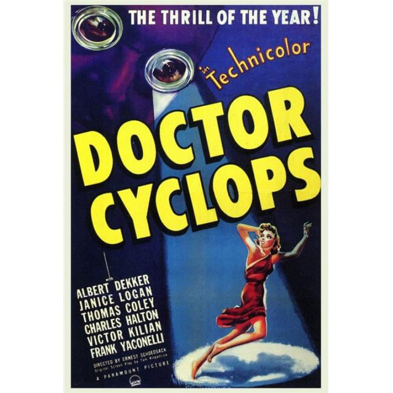 Doctor Cyclops Movie Poster - 27 x 40 in. - Walmart.com