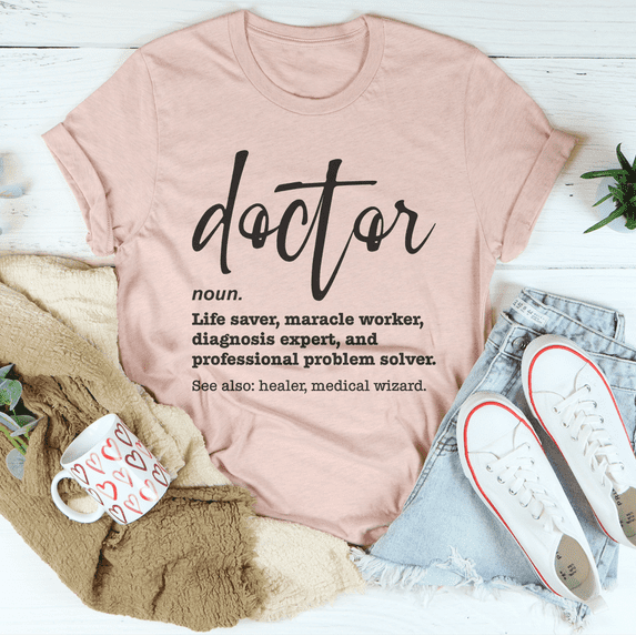 Doctor Dafination Tee Heather Prism Peach S Peachy Sunday T-Shirt ...