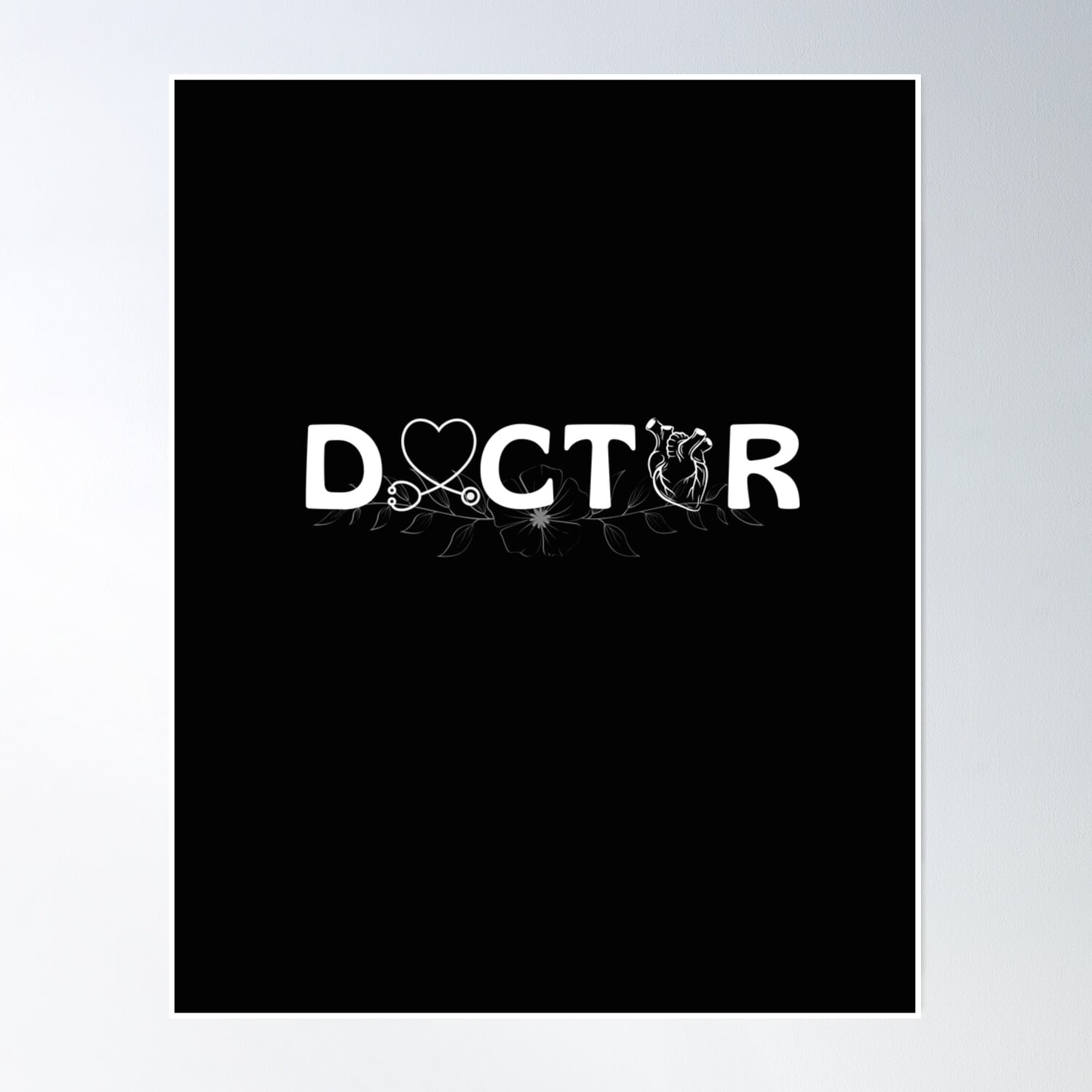 Doctor Design For Doctors And Medical Students. Poster Wall Art, Modern ...