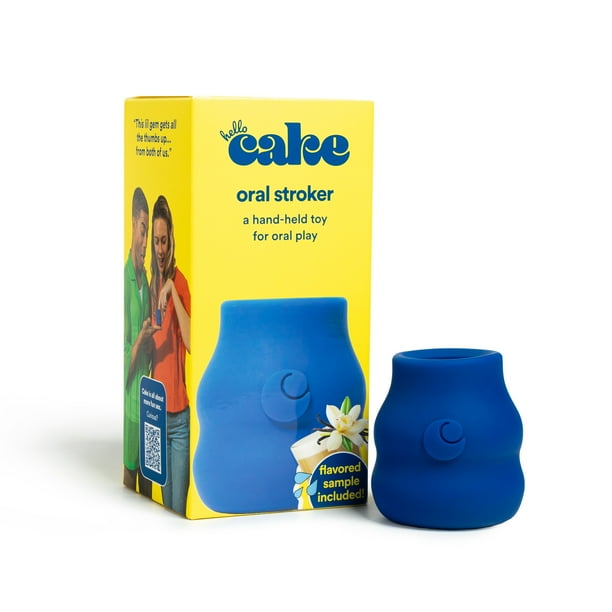 Hello Cake Silicon Oral Stroker Masturbator with Flavored Lube Sample ...