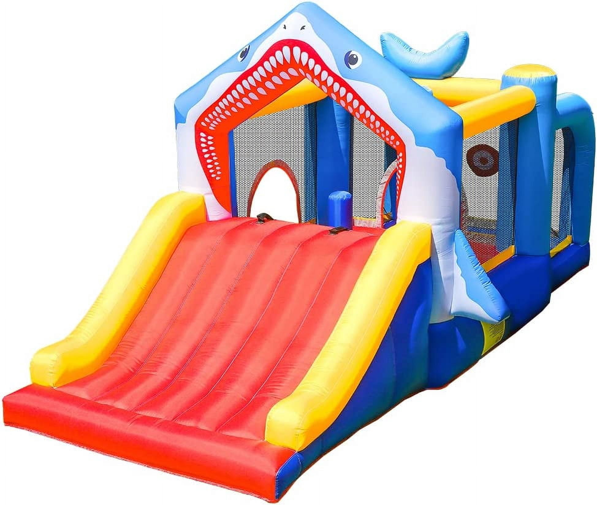 Doctor Dolphin Bounce House with Ball Pit Inflatable Slide Bouncer ...