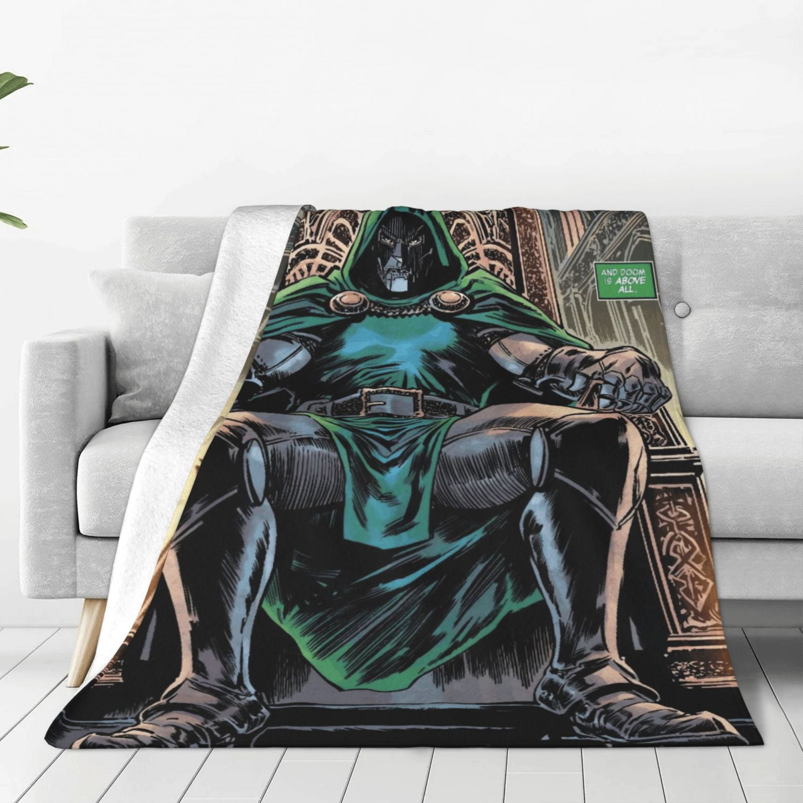 Doctor Doom Fleece Blanket Throw Soft Cozy Plush Blanket For Couch Sofa ...