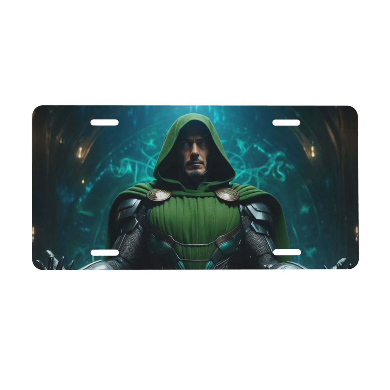 Doctor Doom License Plate, Car Front License Plates With 4 Holes, Metal ...
