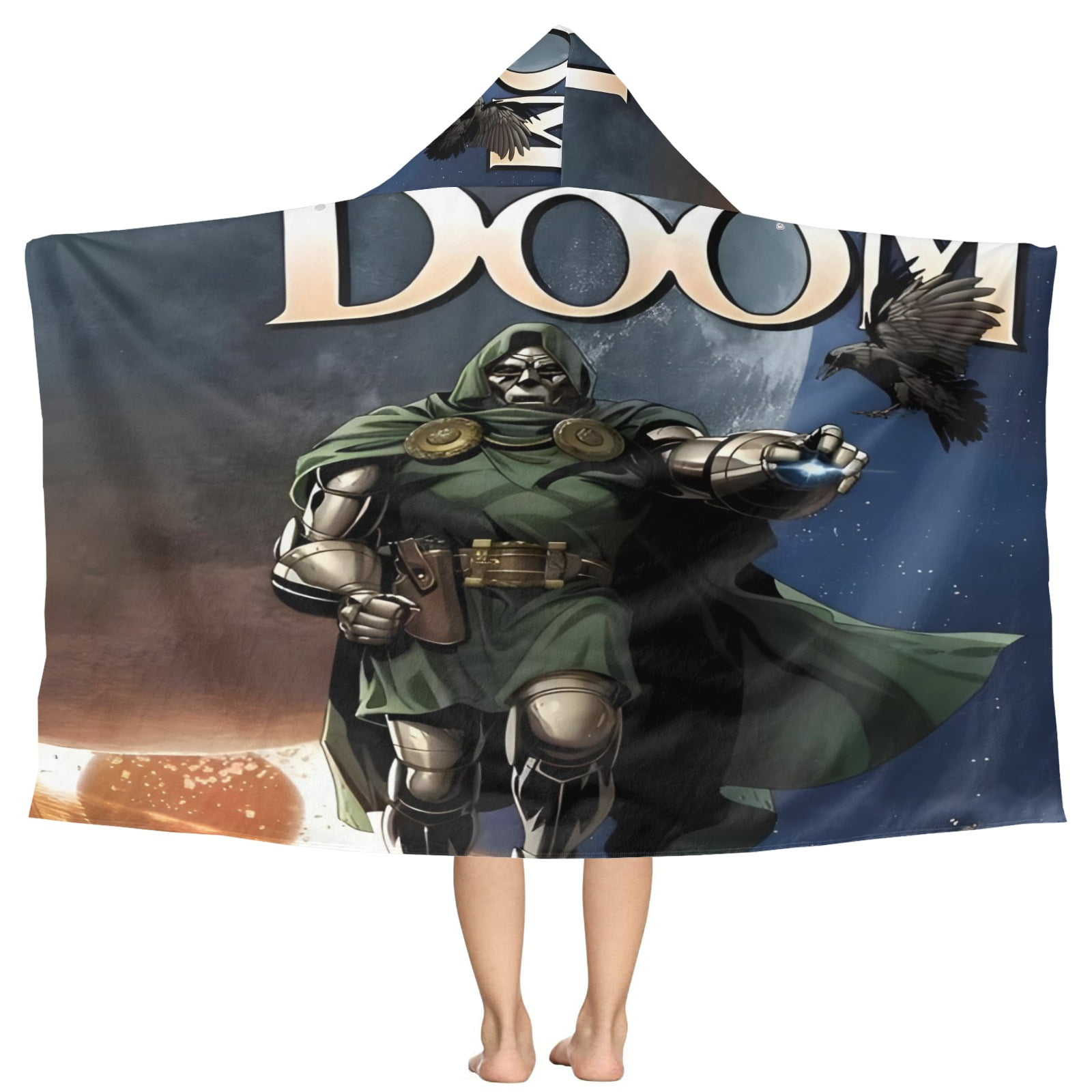 Doctor Doom Pattern Beach Poncho - Microfiber - Towel - Kids ...