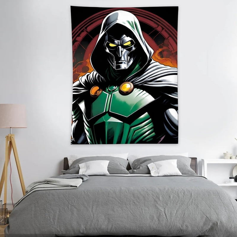 Doctor Doom Tapestry 40 x 60 Inches With Vivid Colors Realistic Details ...