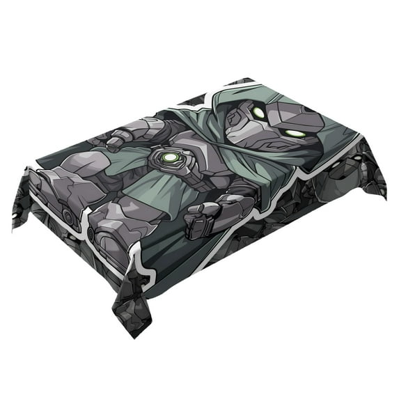 Doctor Doom Themed Square Tablecloth 54 * 72 Inches Durable Stylish ...