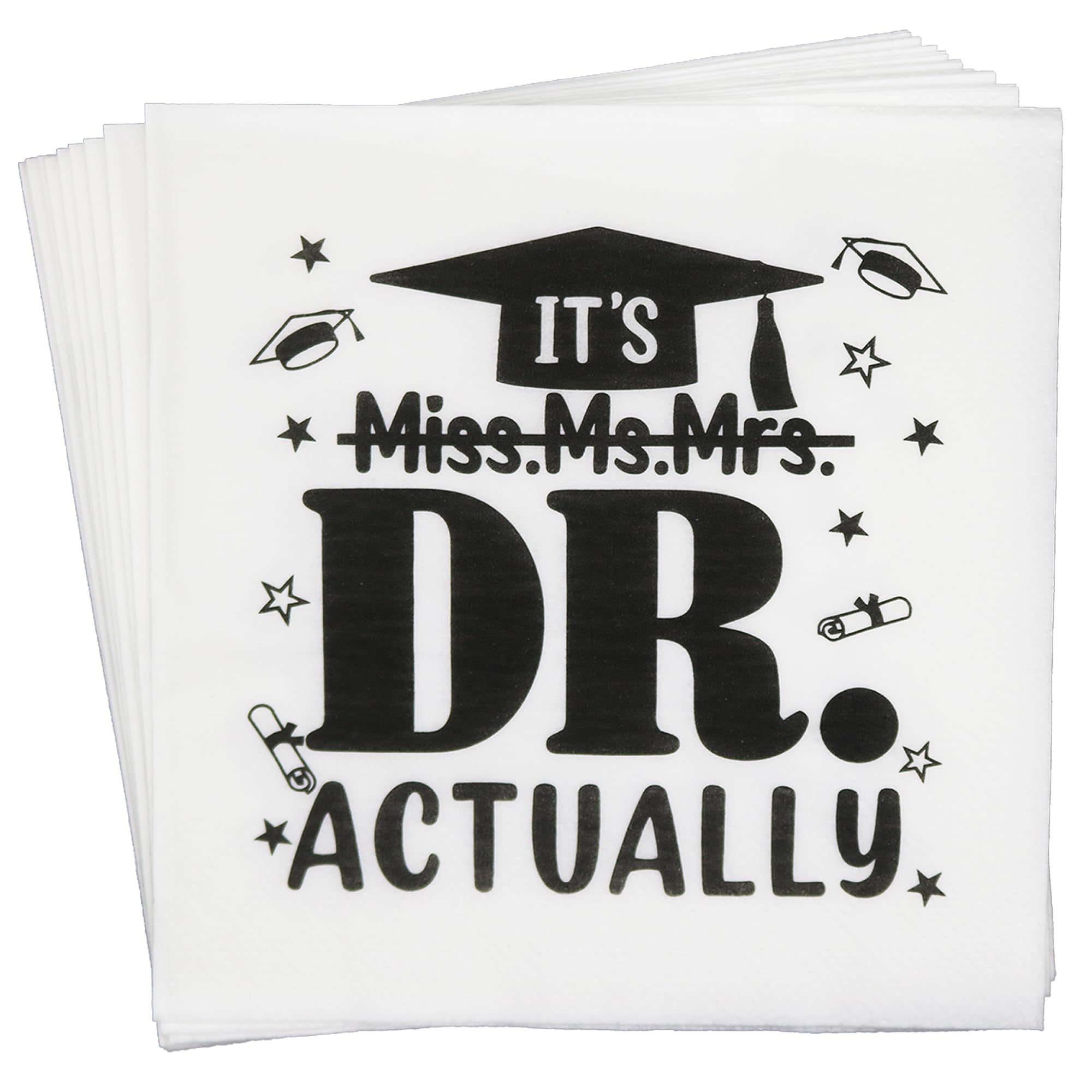 Doctor Graduation Decorations 2025, Its DR Actually Graduation Napkins ...