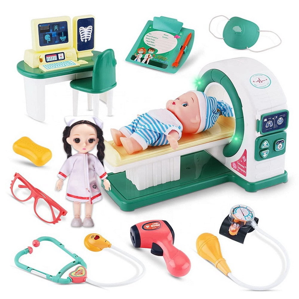 Doctor Kit Pretend Play for Toddlers 3-5 Realistic Medical Tools with ...