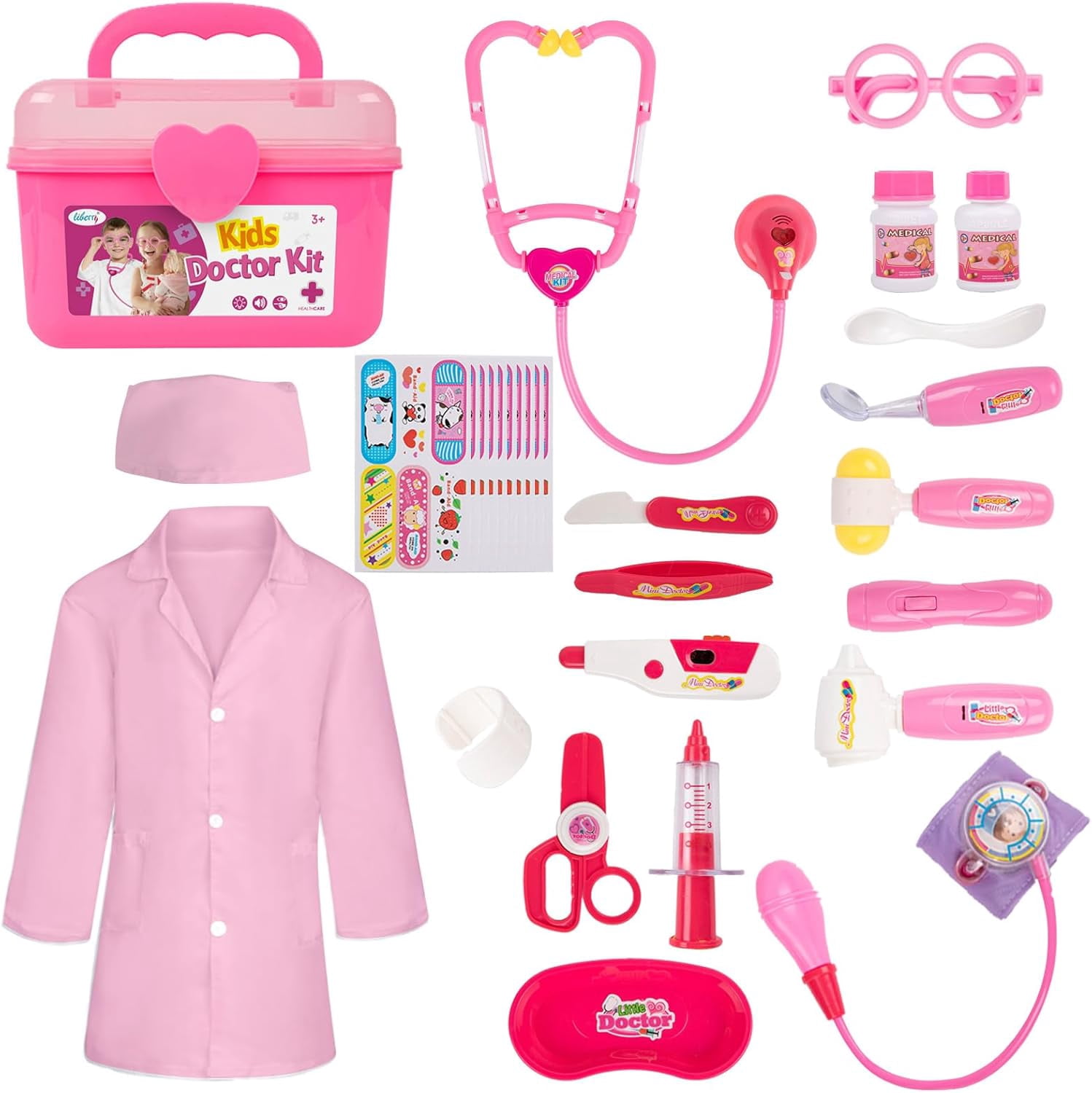 Doctor Kit for Toddlers 3 4 5 Years Old, Kids Doctor Play Set for Girls ...