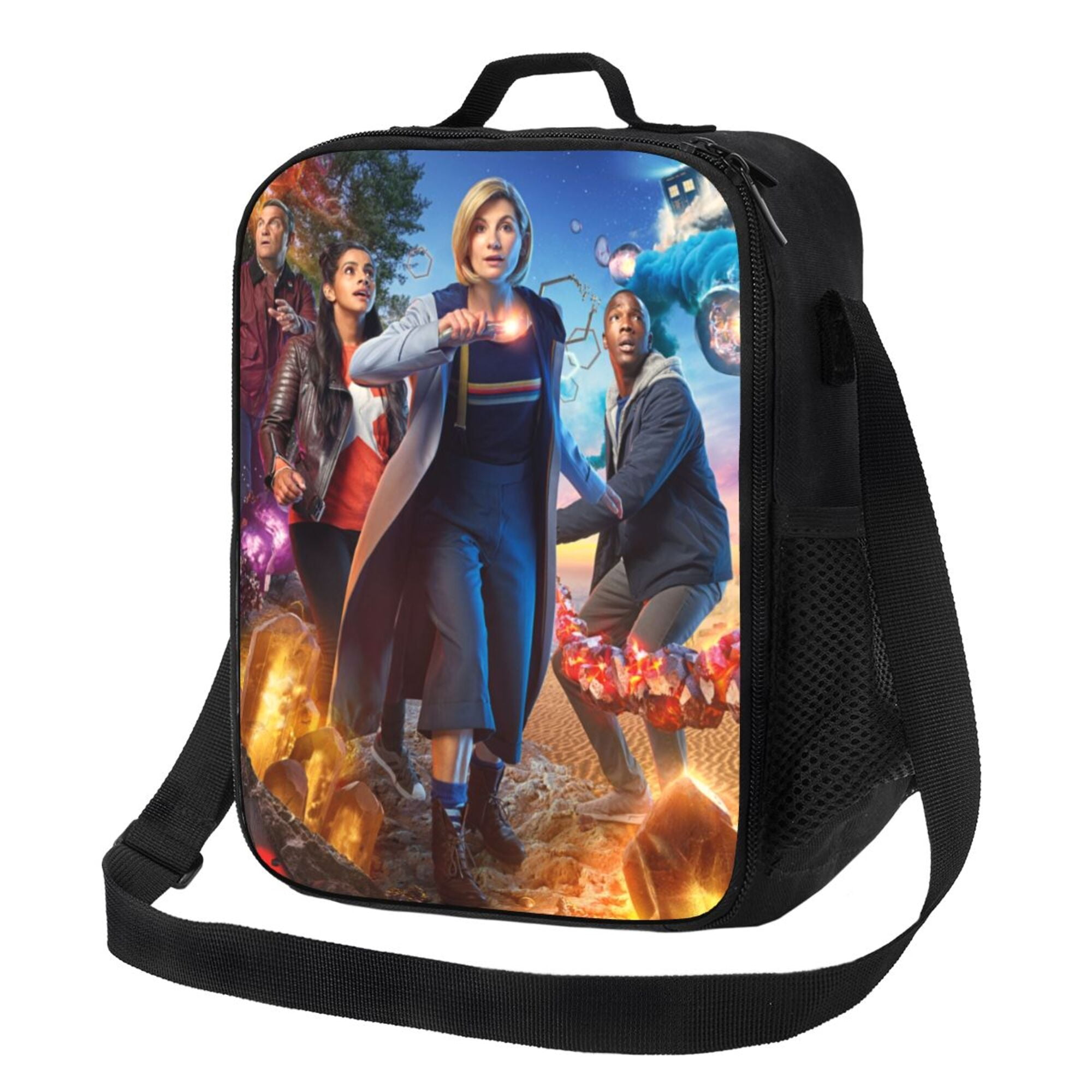 Doctor Who Lunch Bag Anime Lunch Tote Bag Reusable Insulated Lunch Box ...