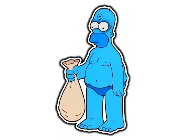 Doctor Manhattan Homer Waterproof Sticker Phone Decal Water Bottle ...