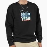 Doctor Of The Year Unisex Sweatshirt Funny Christmas Retro Vintage ...