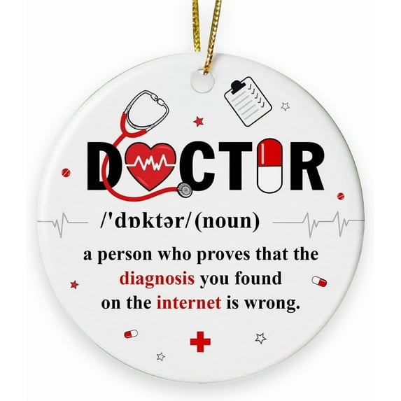 Doctor Ornaments for Christmas Tree 2025, Appreciation Doctor Gifts for ...