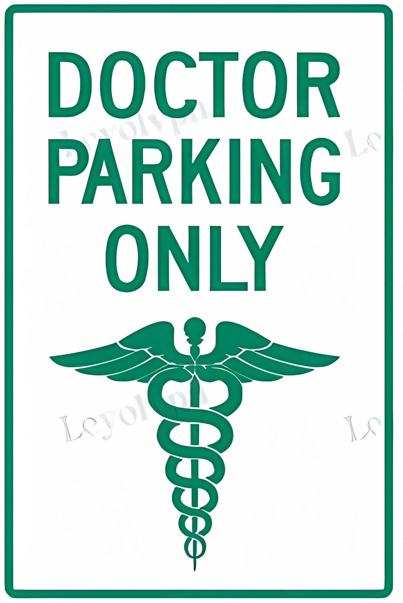 Doctor Parking Only Sign - 8"x12" Metal Medical Parking Decor for Home ...