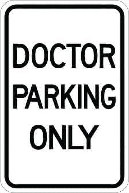 Doctor Parking Only Parking Signs Metal Sign Tin Sign 12x16 Inch ...