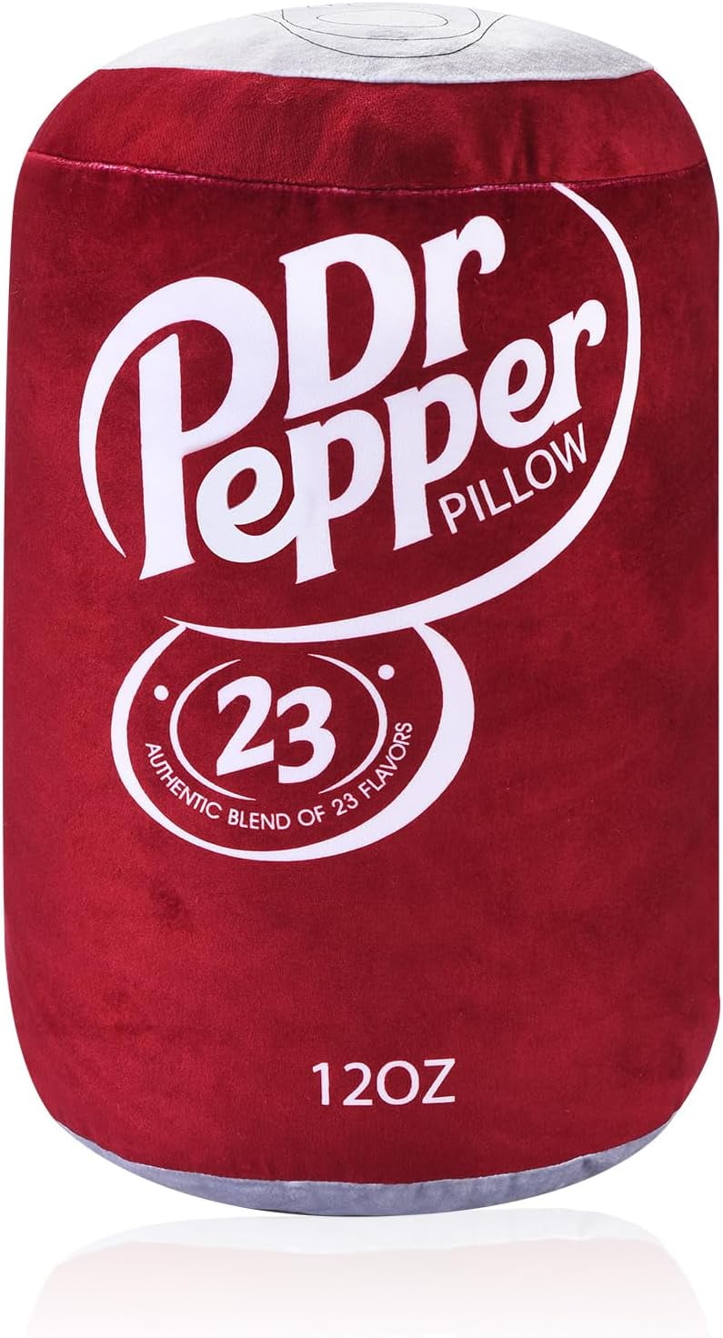 Doctor Pepper Pillow - Soda Can Stuffed Pillow - Soft Polyester Fabric ...