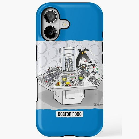 Doctor Rooo Cartoon Dog Theme Phone Case for iPhone 17 16 15 14 13 12 ...