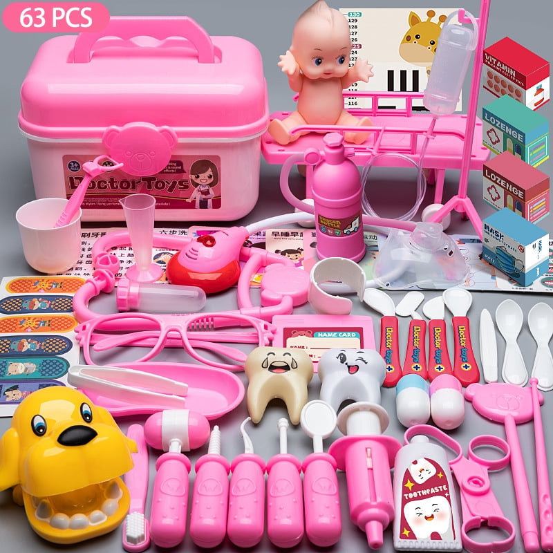 Doctor Set for Kids Simulation Doctor Nurse Role Play Dentist ...
