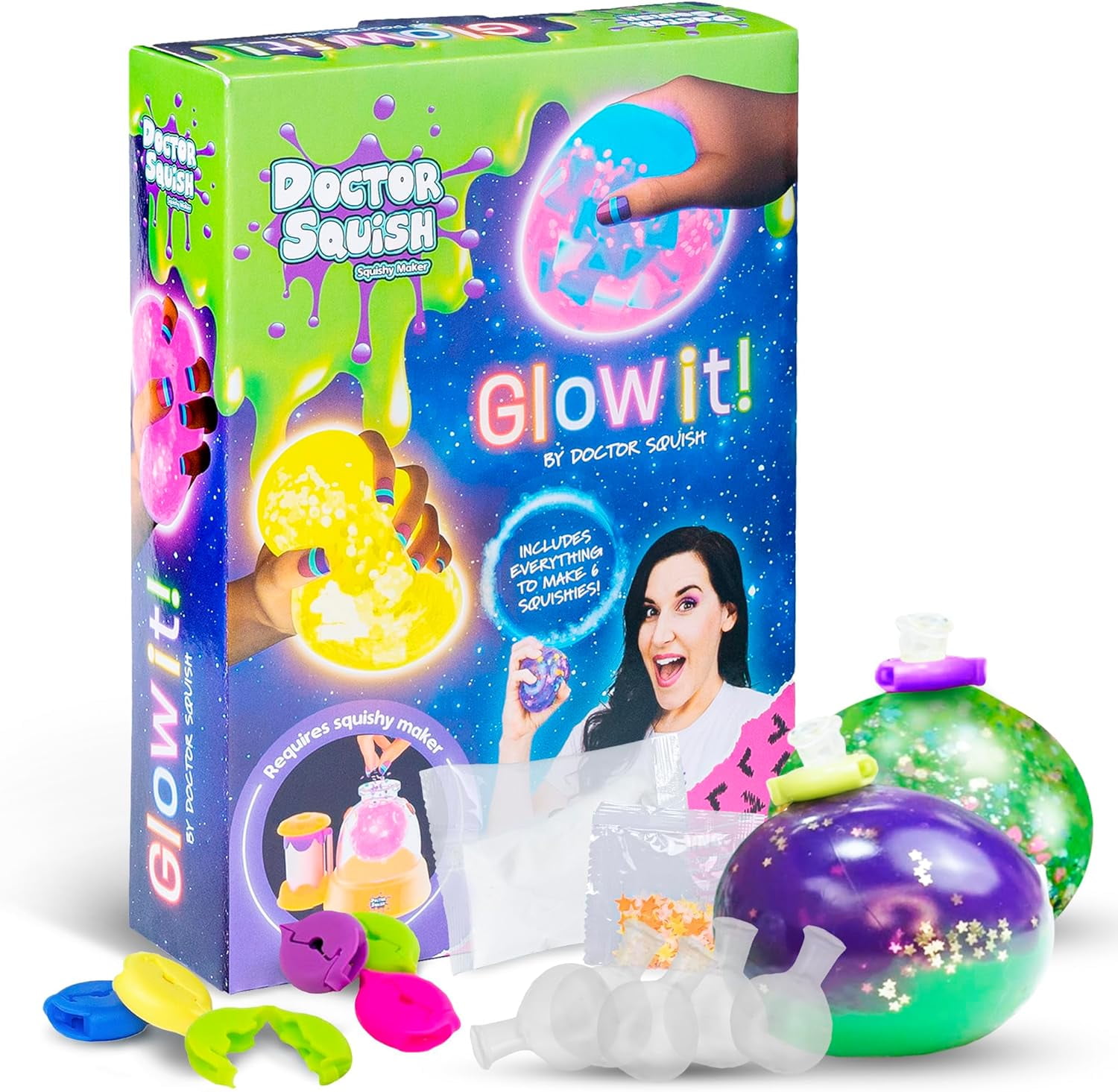 Doctor Squish Glow in The Dark Squishy Pack Refills - DIY Squishy ...