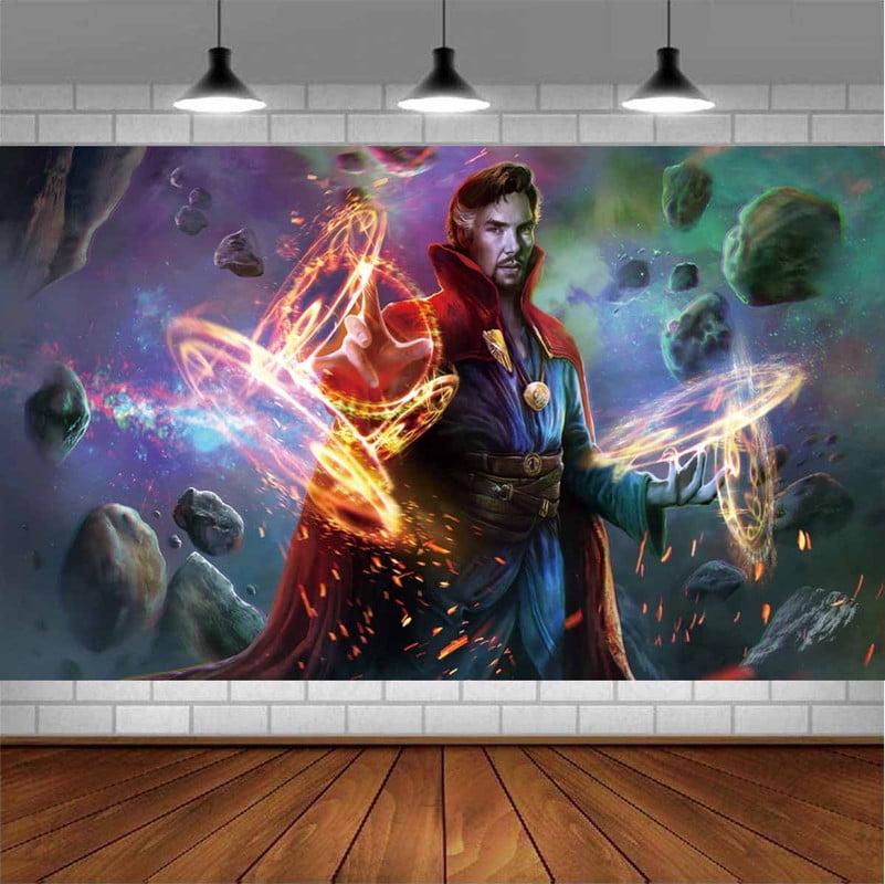 Doctor Strange And Scarlet Witch Madness Backdrop Banner Party Supplies ...