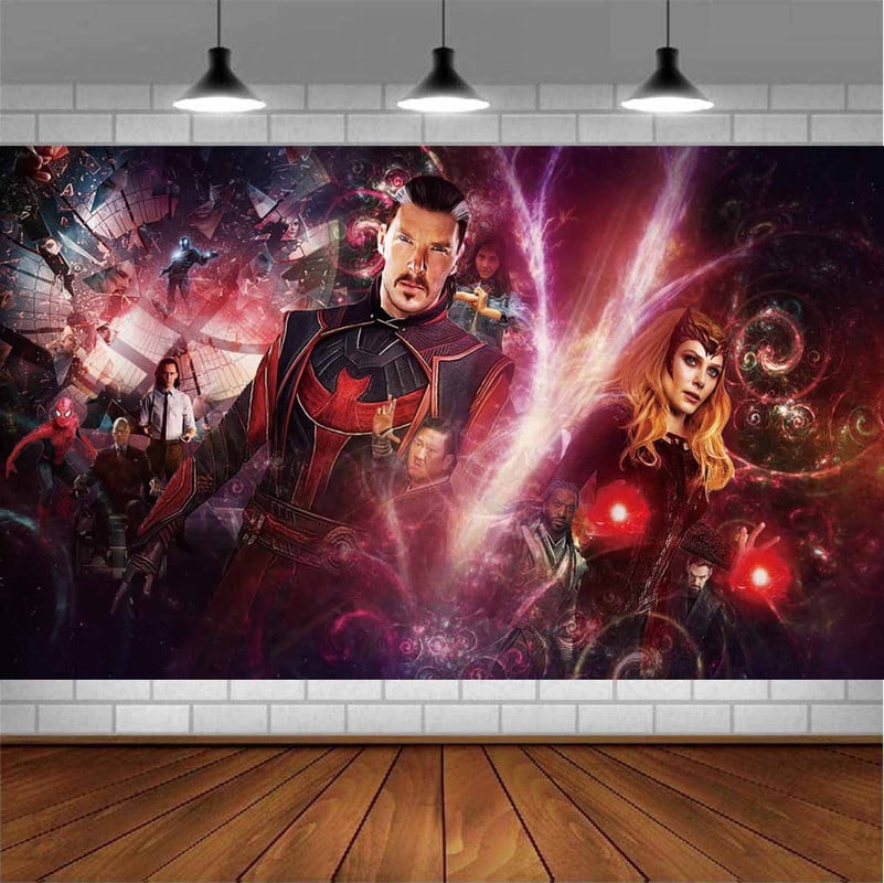 Doctor Strange And Scarlet Witch Madness Backdrop Banner Party Supplies ...