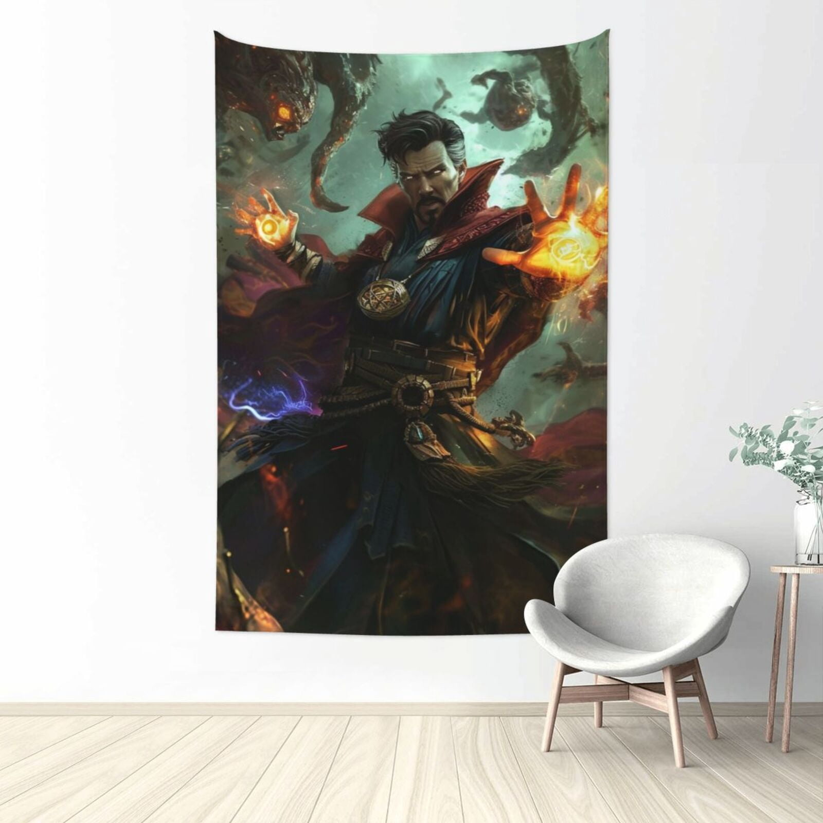 Doctor Strange Anime Tapestry Poster Bedroom Decorative Wall Hanging ...