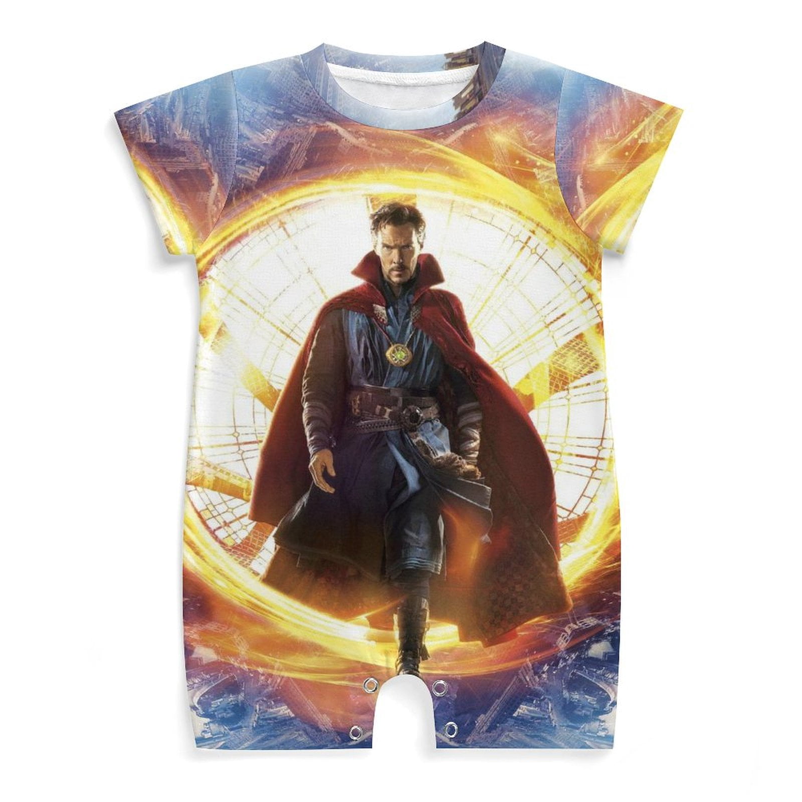 Doctor Strange Baby Boy Girl Short Sleeve Romper Clothing Set Print ...