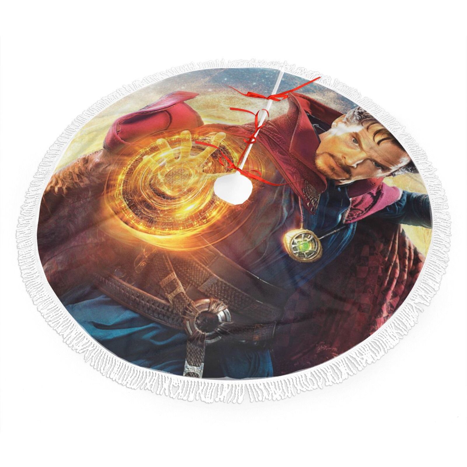 Doctor Strange Christmas Tree Skirt, 48" Xmas Tree Skirts Mat, Winter ...