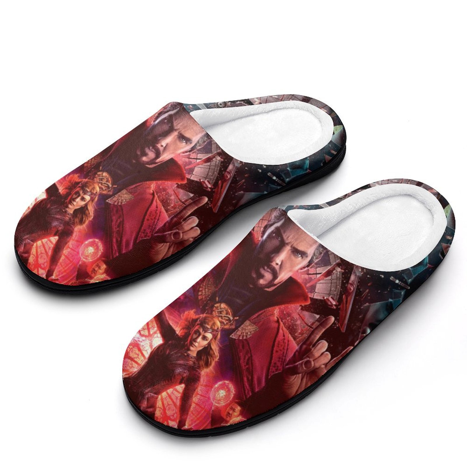 Doctor Strange Men Slippers Non-Slip Fuzzy House Slippers Warm Soft ...