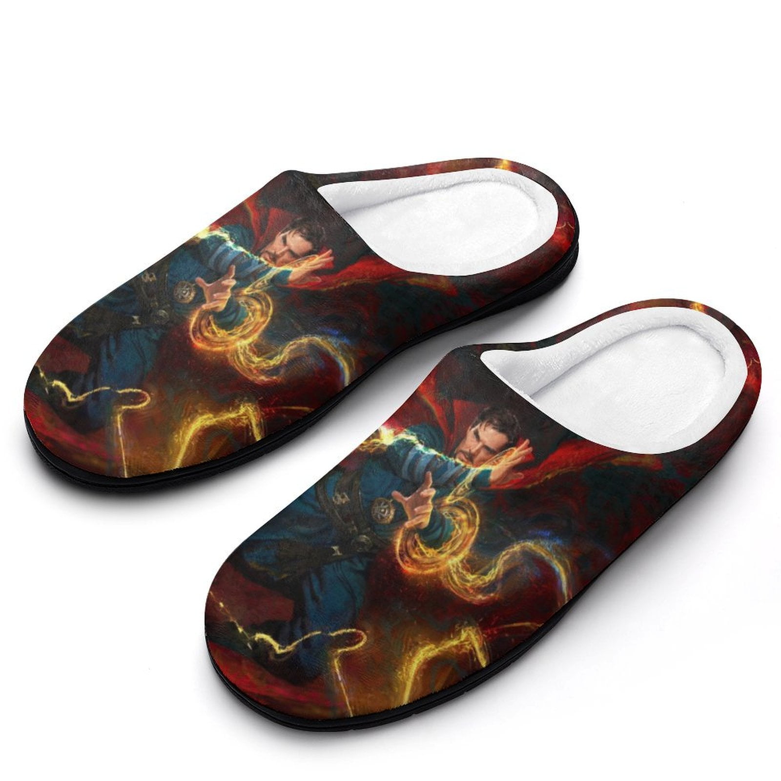 Doctor Strange Men Slippers Non-Slip Fuzzy House Slippers Warm Soft ...