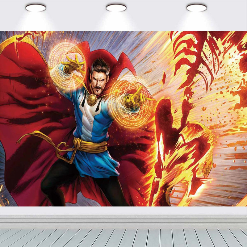 Doctor Strange Party Supplies Backdrop Banner Poster Birthday ...