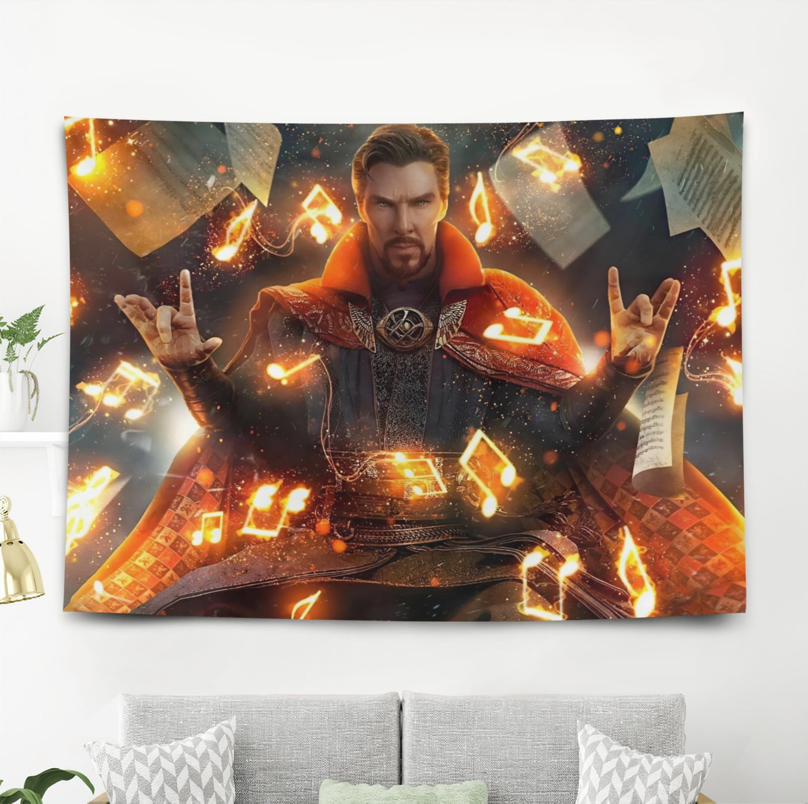 Doctor Strange-Theme Anti-pilling Tapestry Gift Wall Hanging Backdrop ...