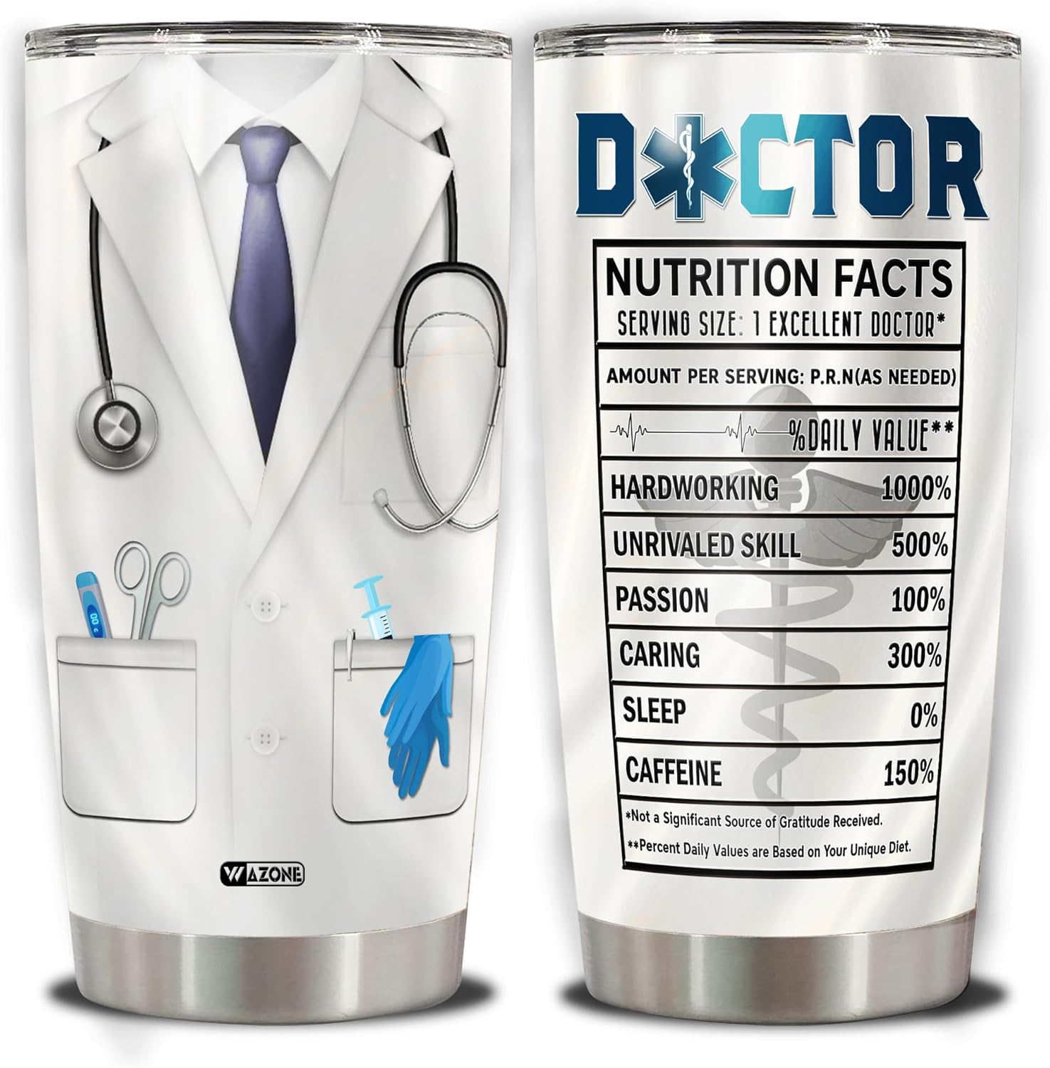 Doctor Tumbler 20oz Stainless Steel Thermos Cup Gifts Graduation ...