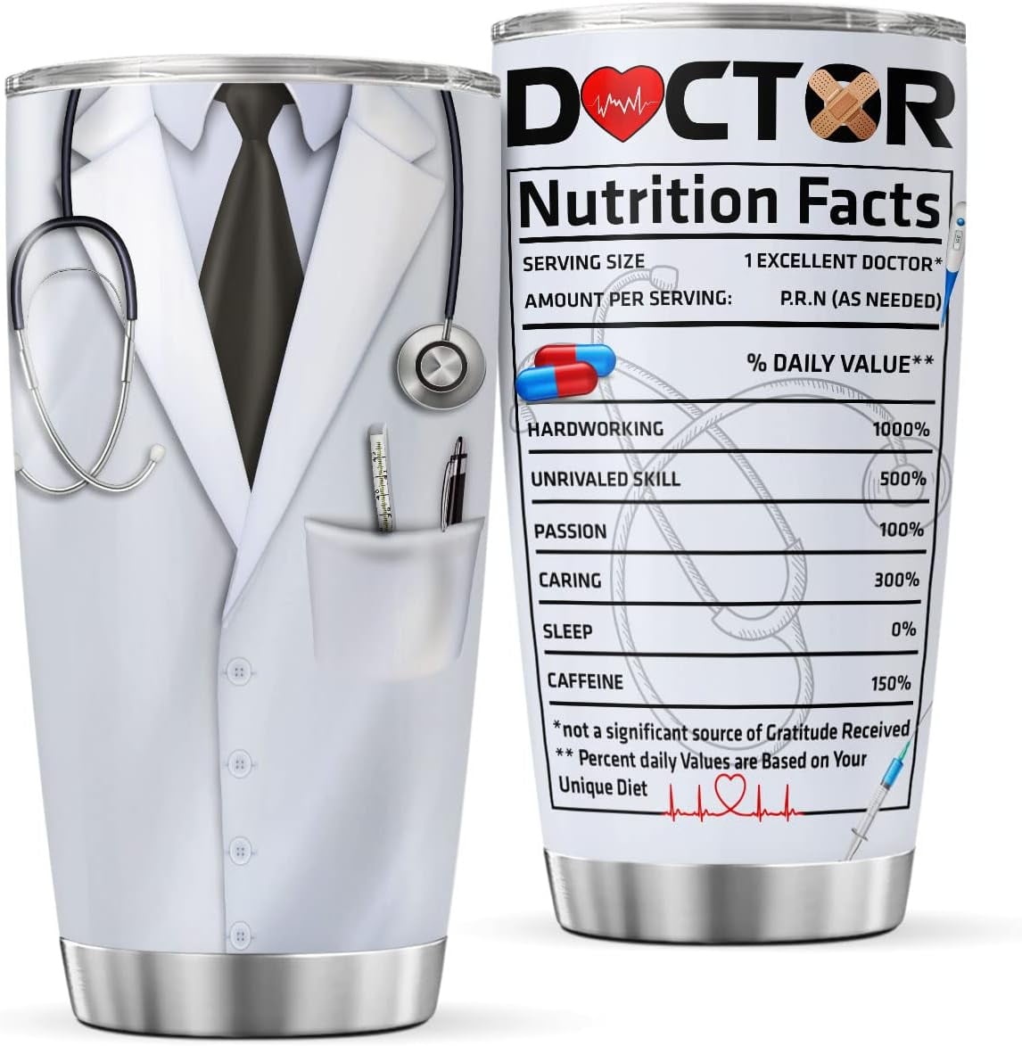 Doctor Tumbler Coffee Mugs Doctors Appreciation Tumbler Stainless Steel ...