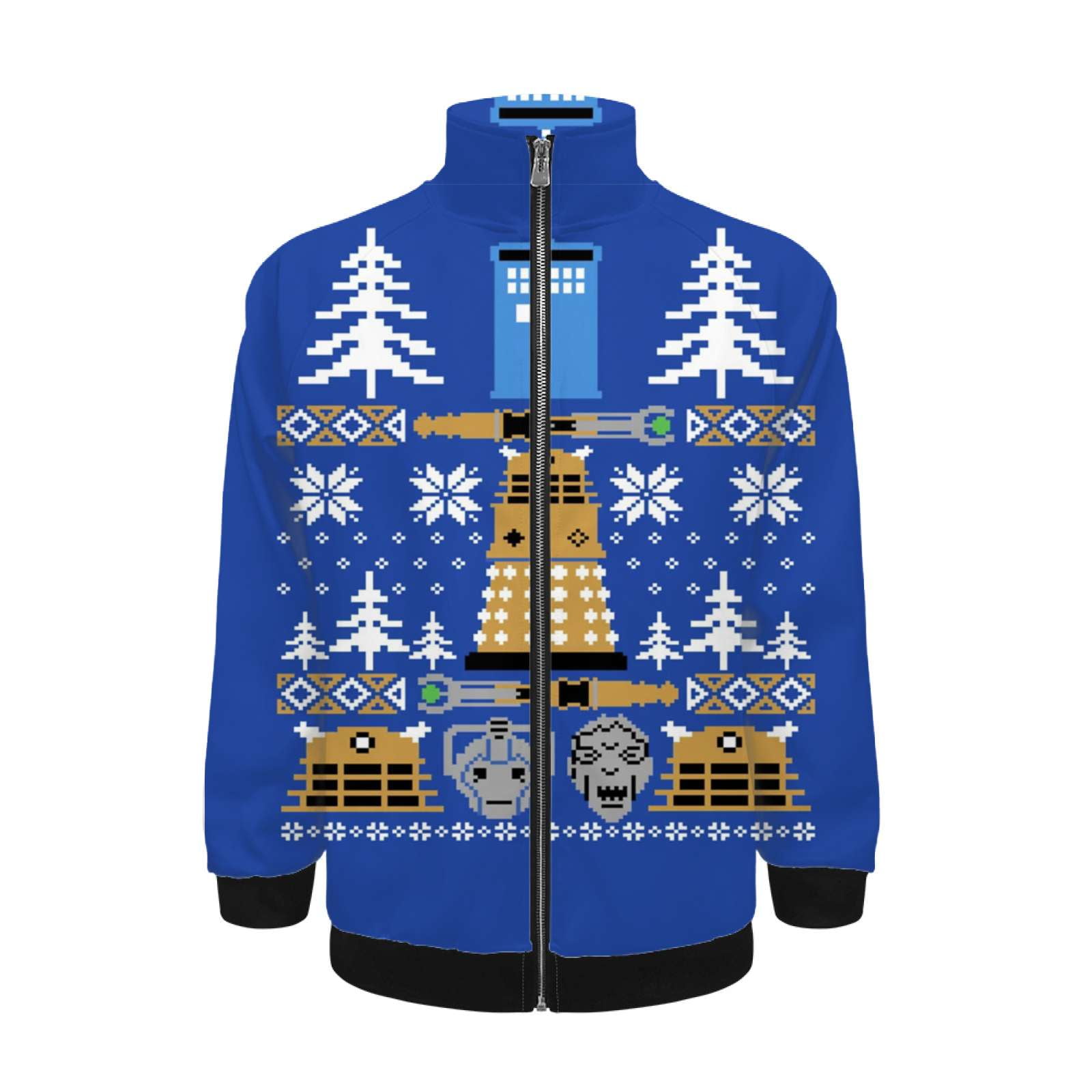 Doctor Ugly Sweater Who Jacket Men's Street Cool Long Sleeves Coat ...